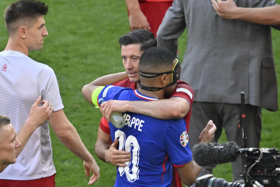Mbappe, Lewandowski score penalties as France and Poland draw at Euro 2024
