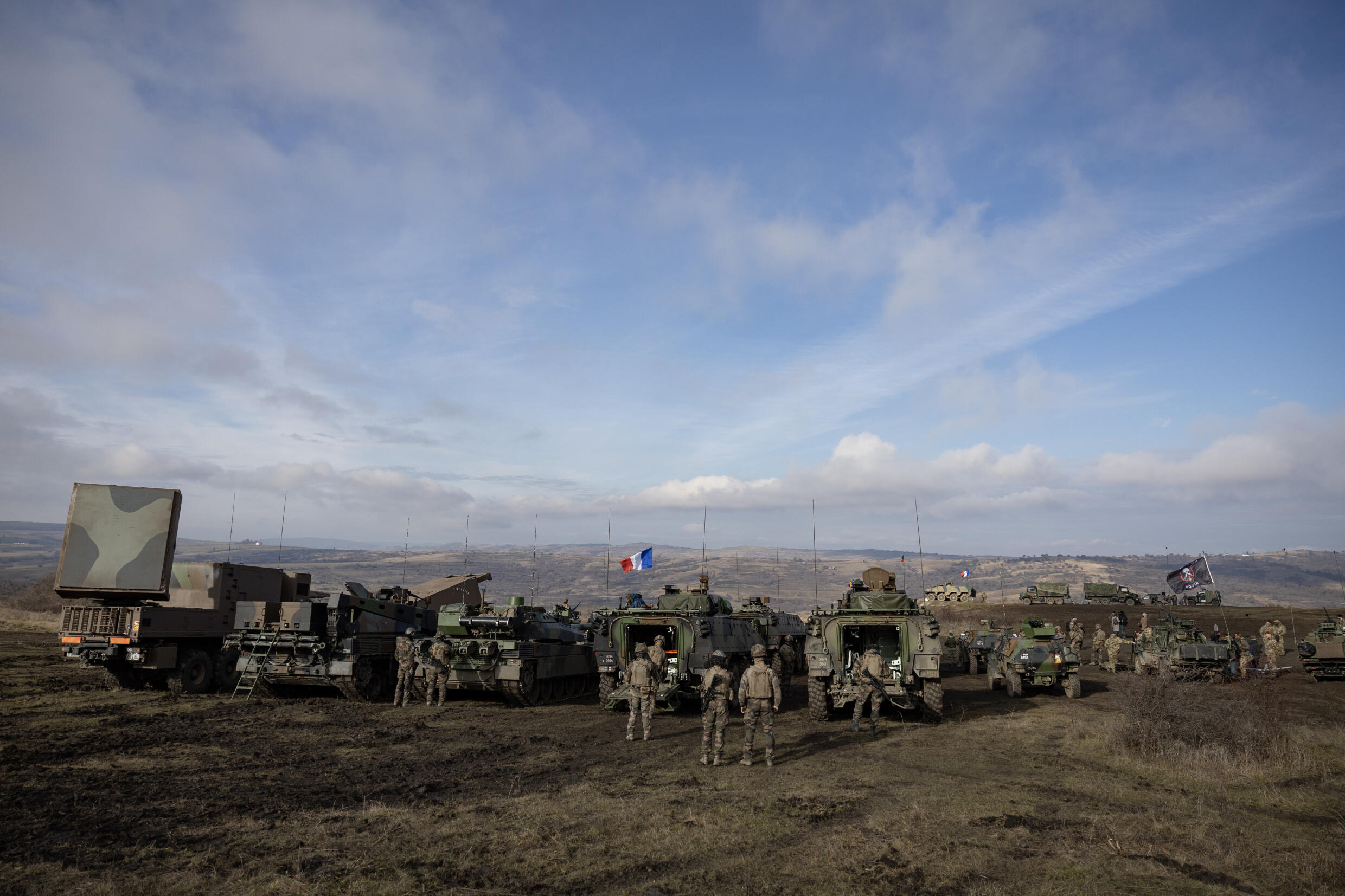 French tanks join NATO defensive line in Romania