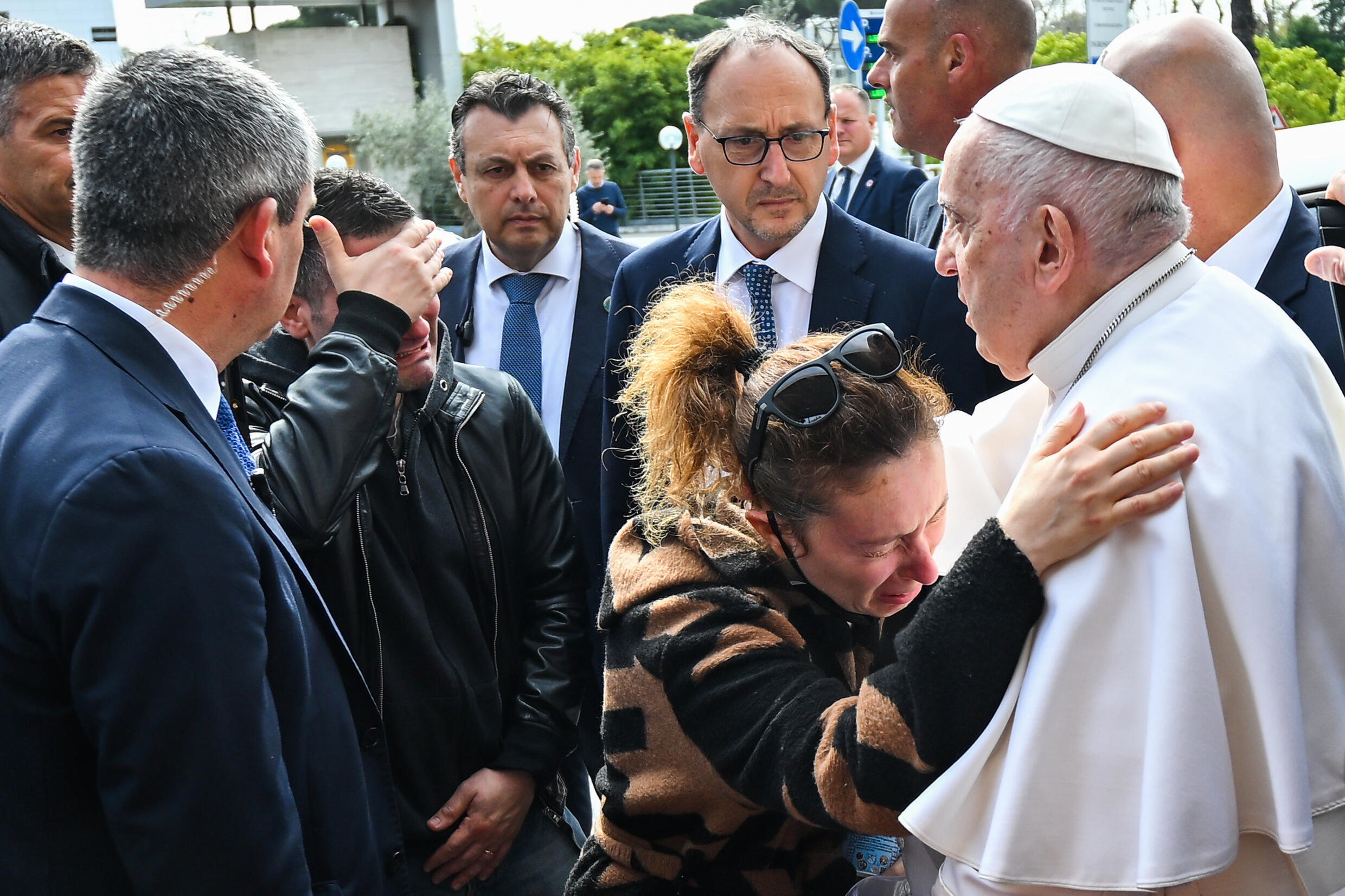 Pope Francis leaves hospital, quips 'I am still alive'
