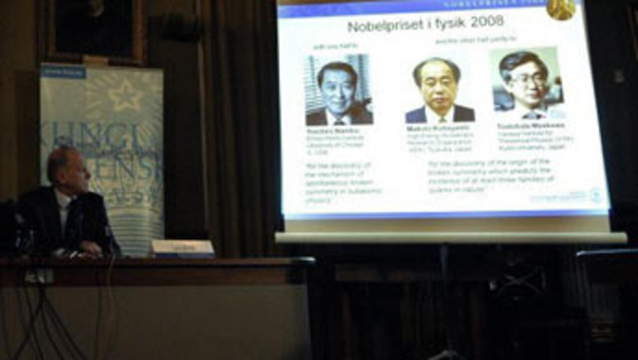 Japanese duo and US scientist awarded Nobel Physics Prize