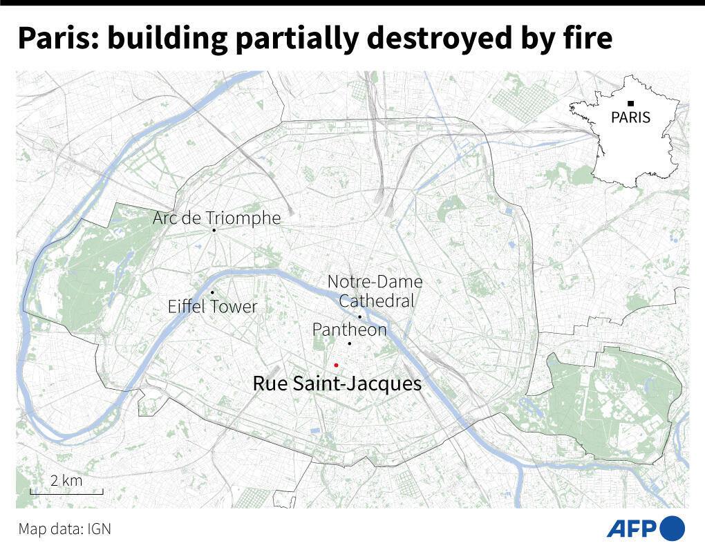 Four in critical condition after Paris building blast