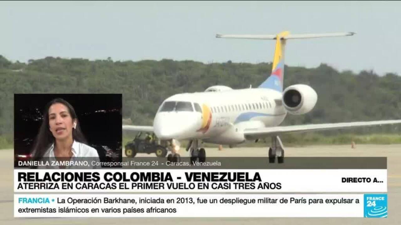 Directo a... Caracas y el primer vuelo tras reabrir la frontera colombo-venezolana - France 24