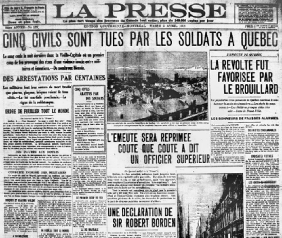 Grande Guerre : quand les Canadiens-Français refusaient de s'enrôler