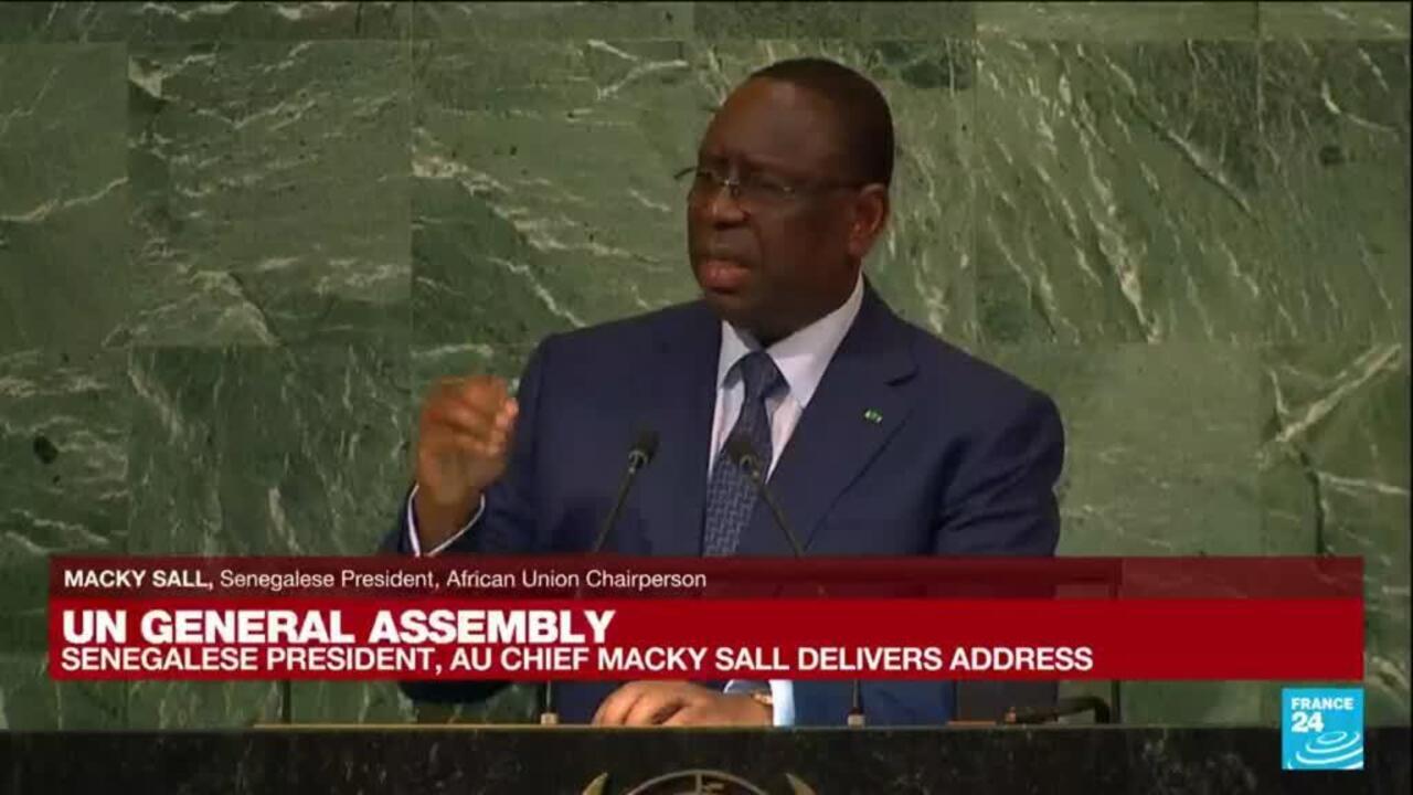 REPLAY - UN General Assembly: Senegalese President, AU Chief Macky Sall ...