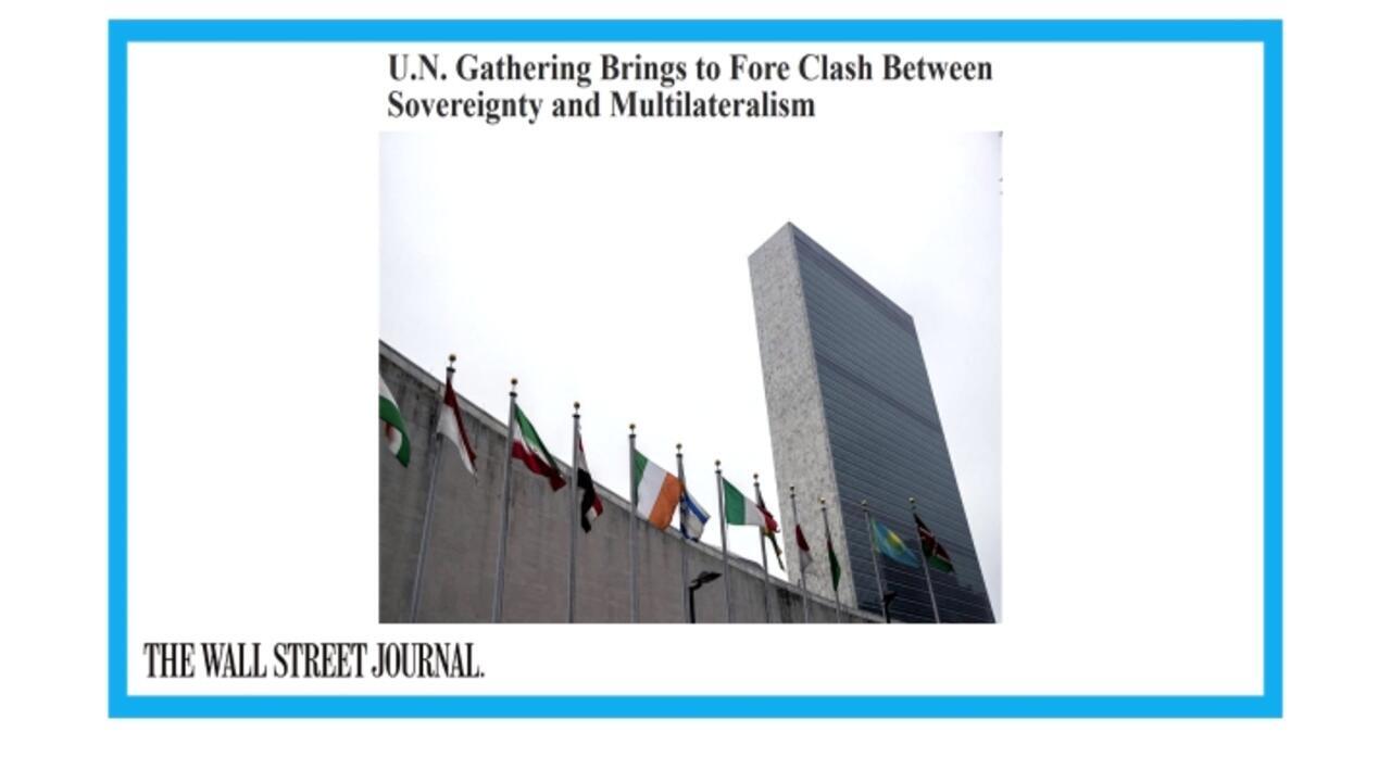 "ONU : multilatéralisme vs. souveraineté" - Dans la presse - France 24