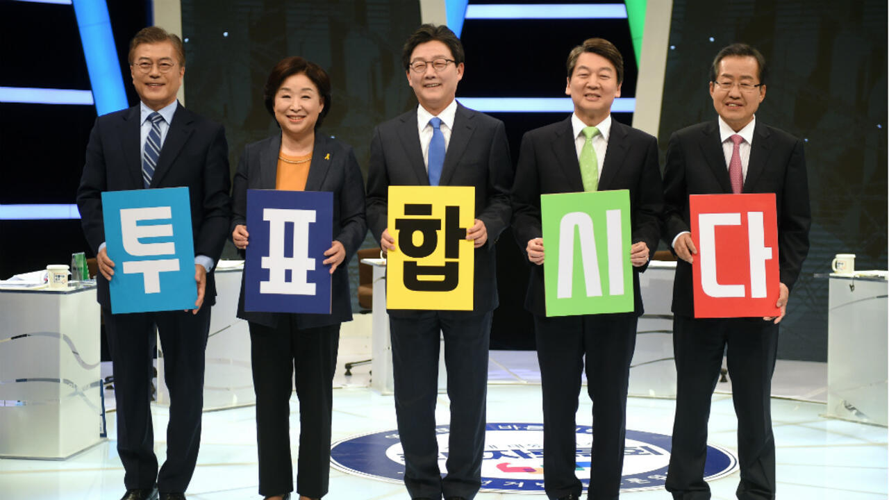 S. Korea election candidates in last push as N. Korea slams conservatives