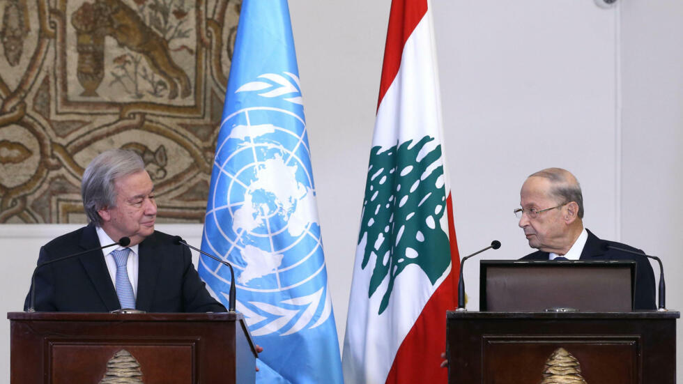 UN’s Guterres blames Lebanon’s leaders for ‘paralysing’ country in visit