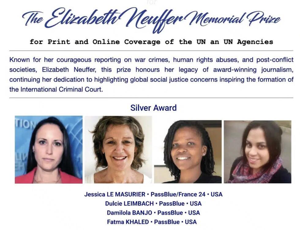 FRANCE 24 and PassBlue win UN journalism prize for reporting on Gaza war