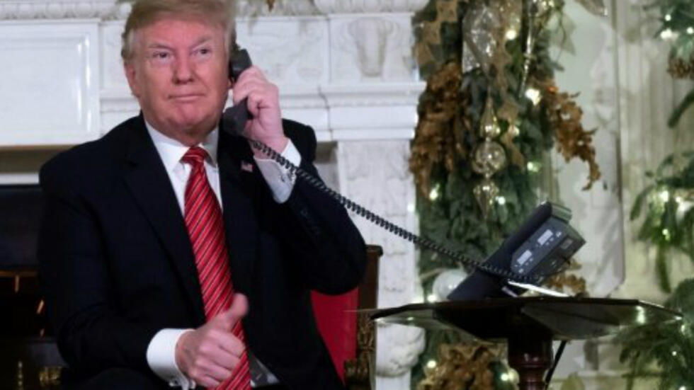 On Christmas Eve, Trump questions child about belief in Santa