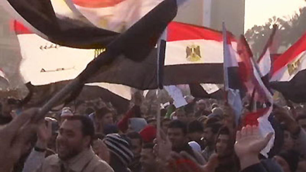 Egyptians mark one year since popular uprising
