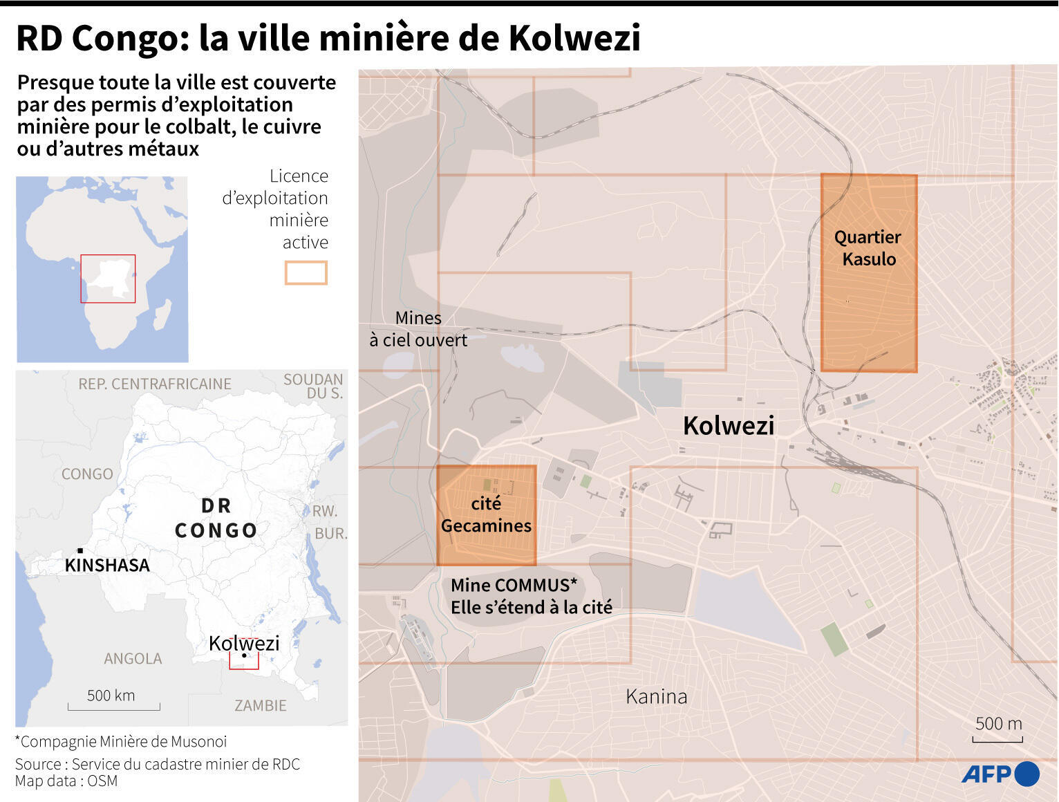 RDC: Kolwezi avalée par ses mines