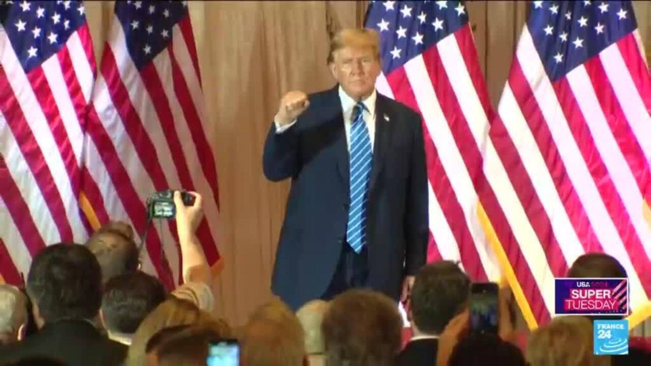 Trump hails Super Tuesday wins in race to the White House - France 24