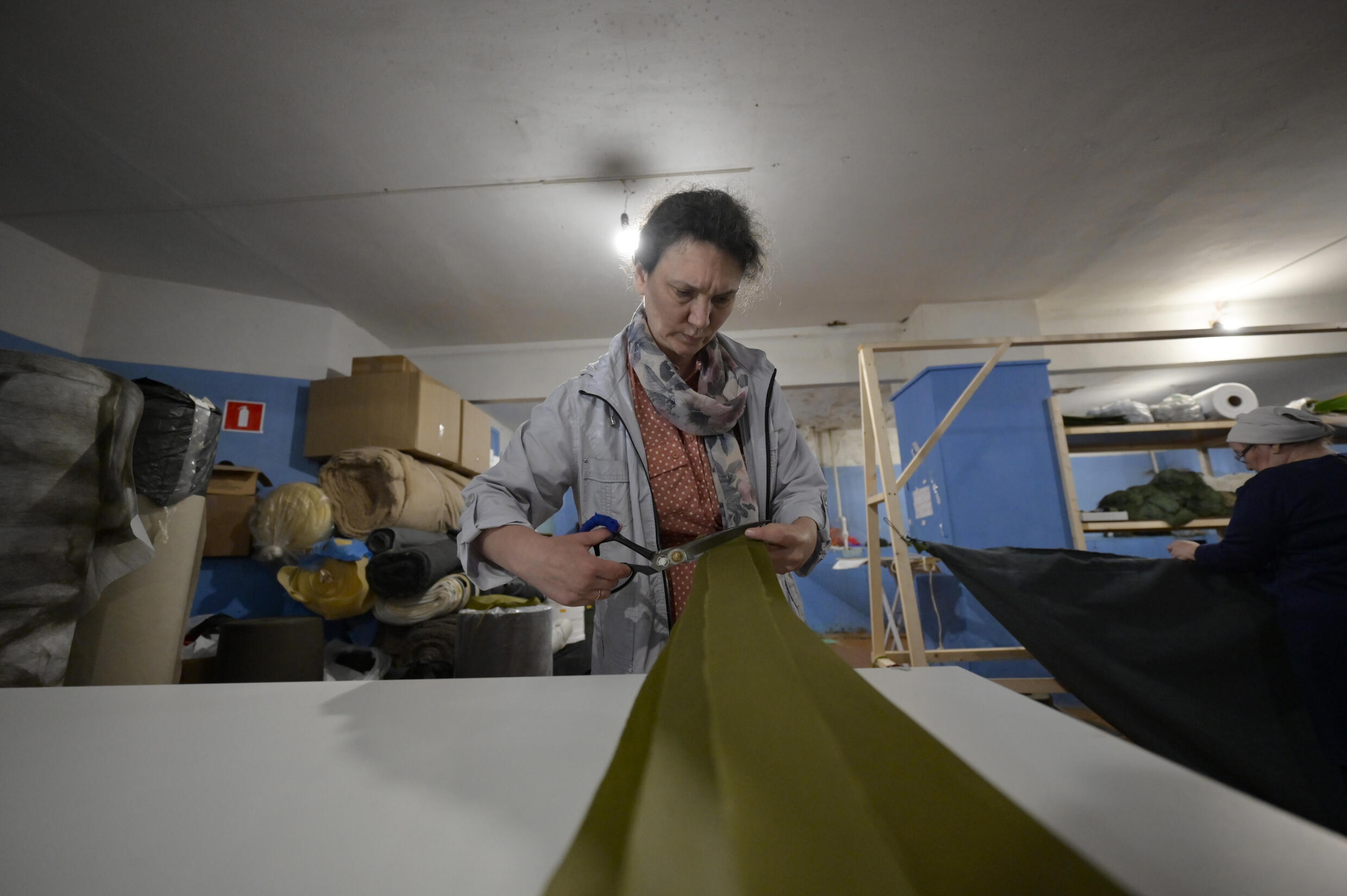 'Rearguard soldiers': Women sew for Russian victory