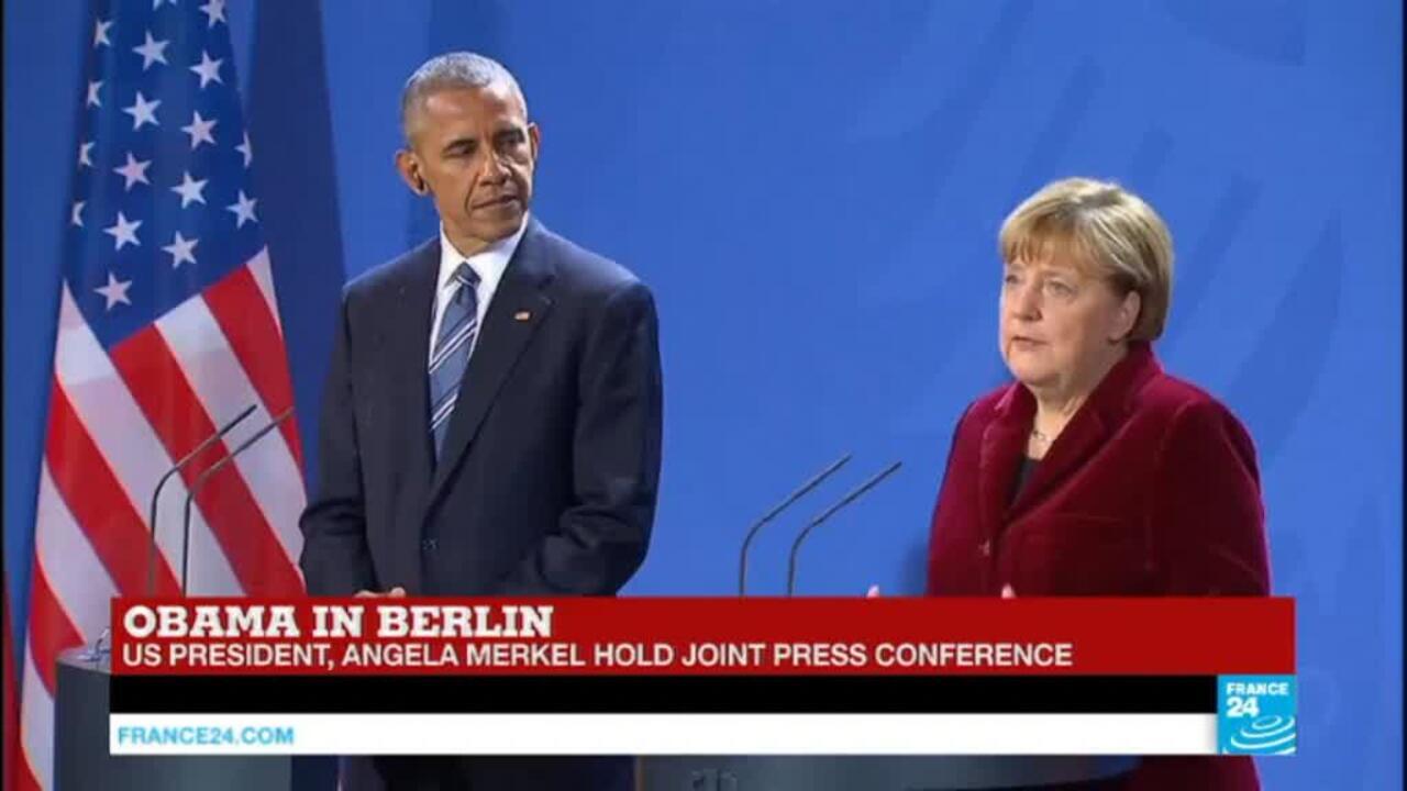 REPLAY - Barack Obama and Angela Merkel hold joint press conference ...