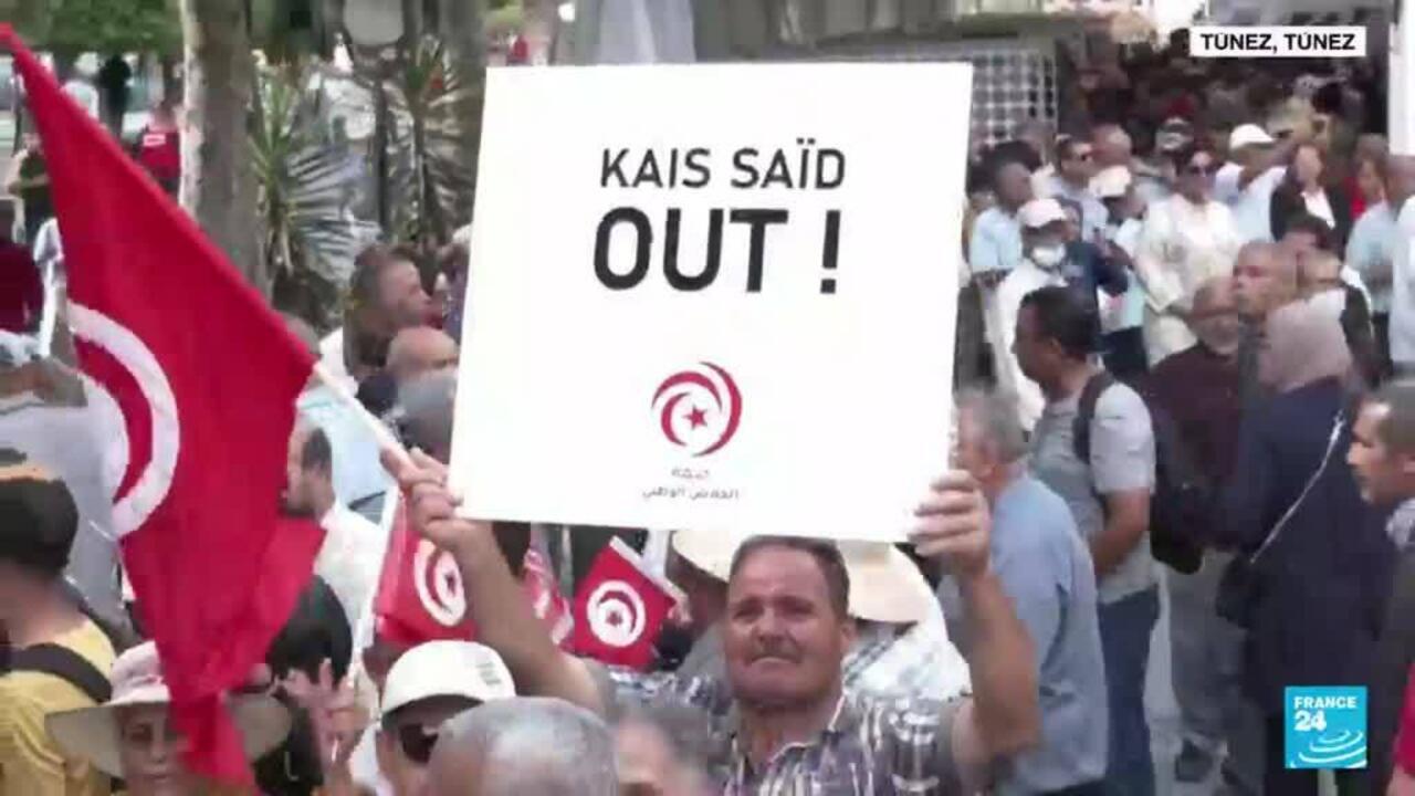 Miles de tunecinos protestan contra el presidente Kaïs Said y la crisis ...