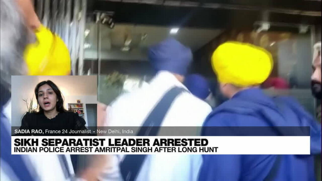 India arrests Sikh separatist after major hunt - France 24