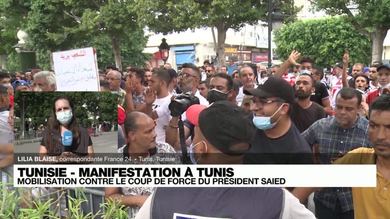 En Tunisie, une manifestation contre le coup de force de Kaïs Saïed