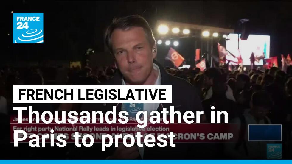 Thousands gather in Paris square to protest far-right National Rally ...