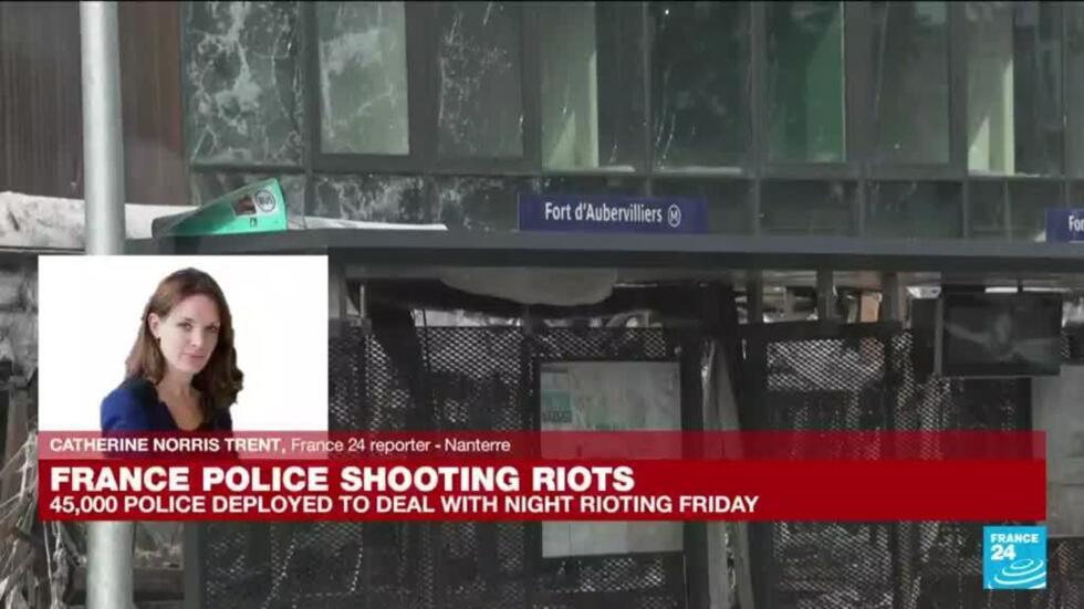 Fourth night of violence in France after deadly police shooting of teen