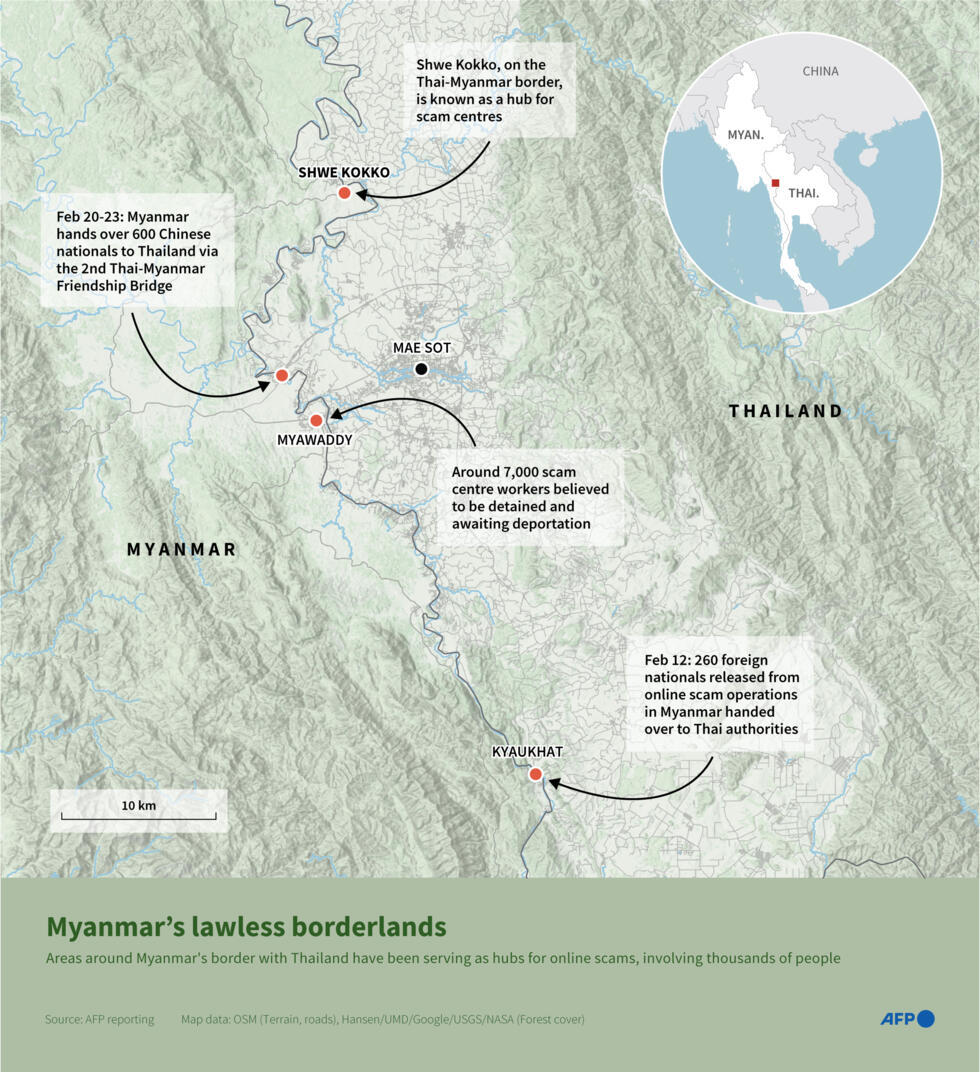 'Escaping hell': Myanmar scam centre workers plead to go home