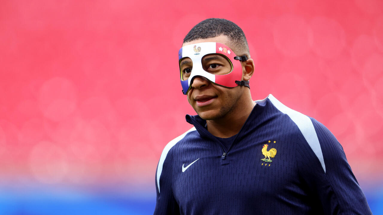 France hopeful masked Mbappé will play as he trains to face Netherlands ...