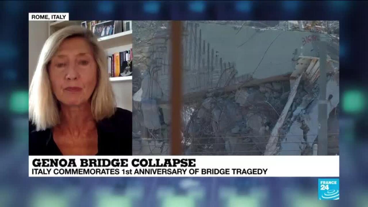 Italy marks Genoa bridge disaster in shadow of political crisis