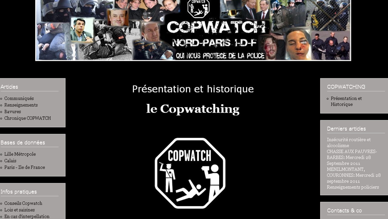 French minister rages against Copwatch website