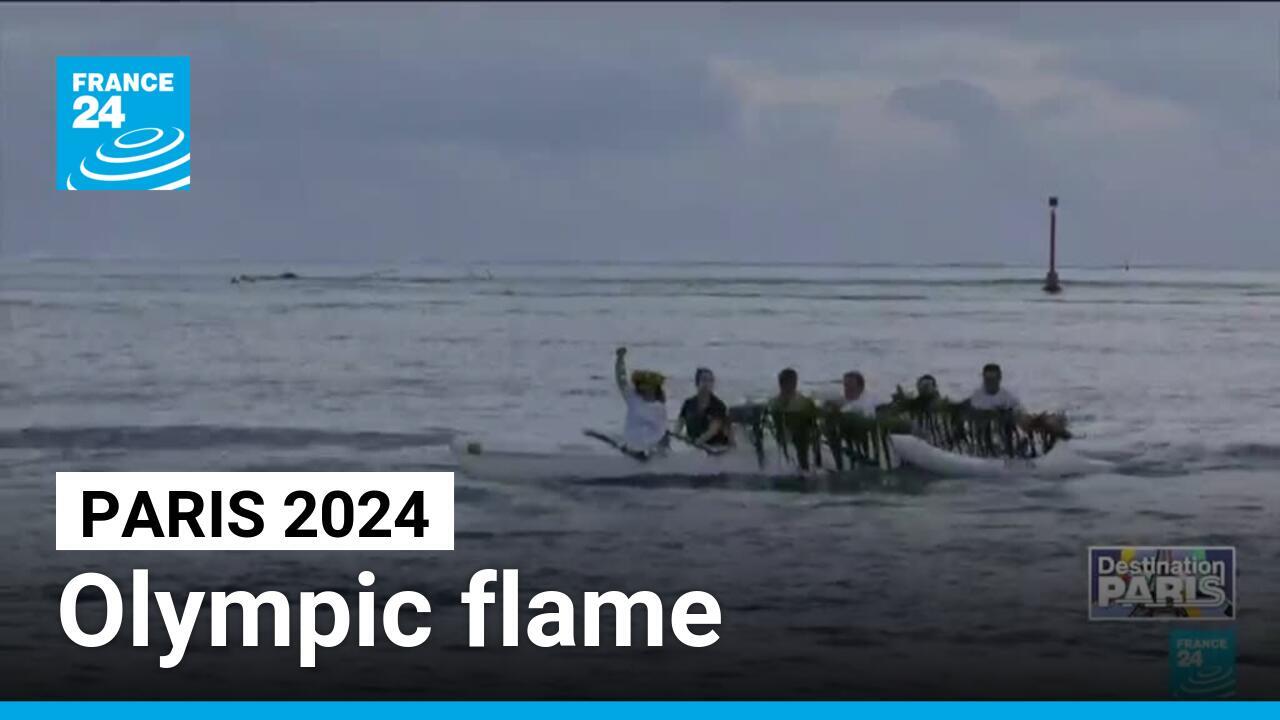 Paris 2024: Olympic flame arrives in Tahiti - France 24