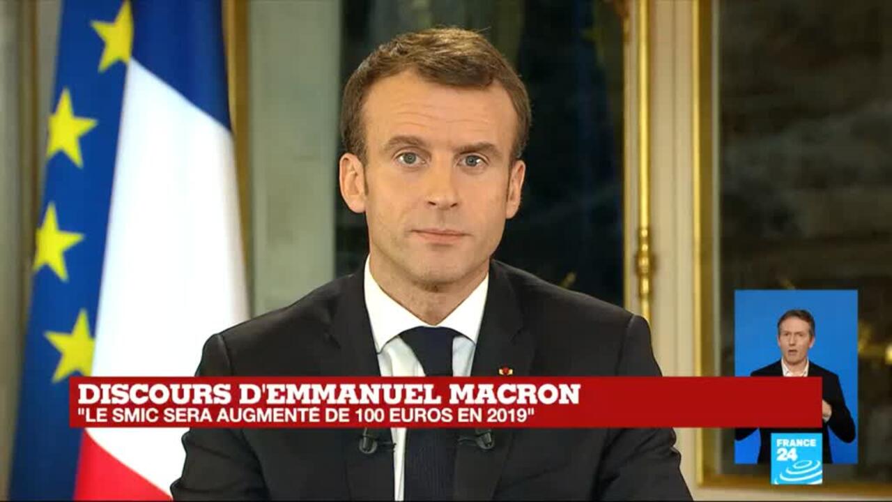 REPLAY - Revoir l'allocution d'Emmanuel Macron en pleine crise des Gilets jaunes - France 24