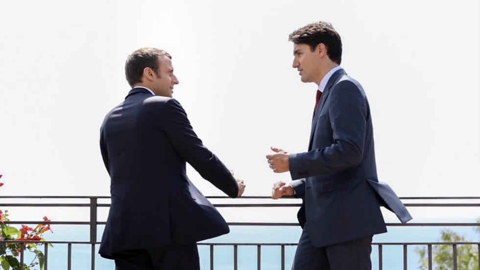 Emmanuel Macron et Justin Trudeau se sont enfin rencontrés : la ...