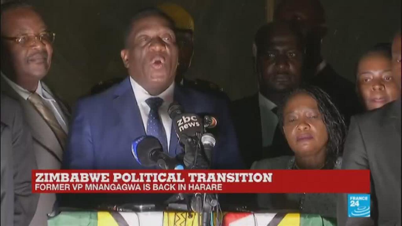 Zimbabwe: Former Vice President Mnangagwa back in Harare - France 24