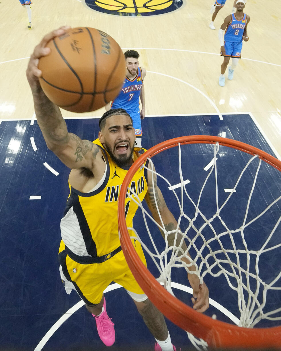 Thunder rally to beat Pacers, level NBA Finals at 2-2