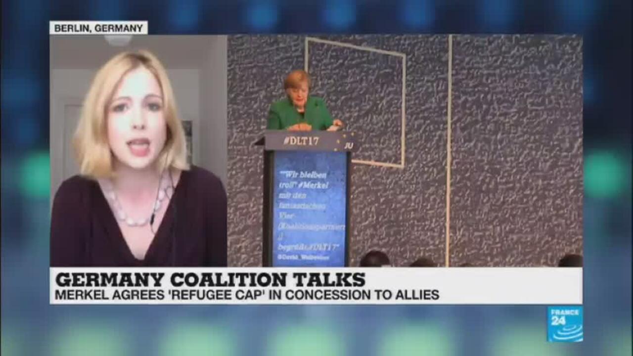 Merkel agrees to limit on refugees entering Germany - France 24