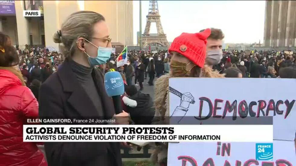 Thousands protest French security bill that would ban police images ...