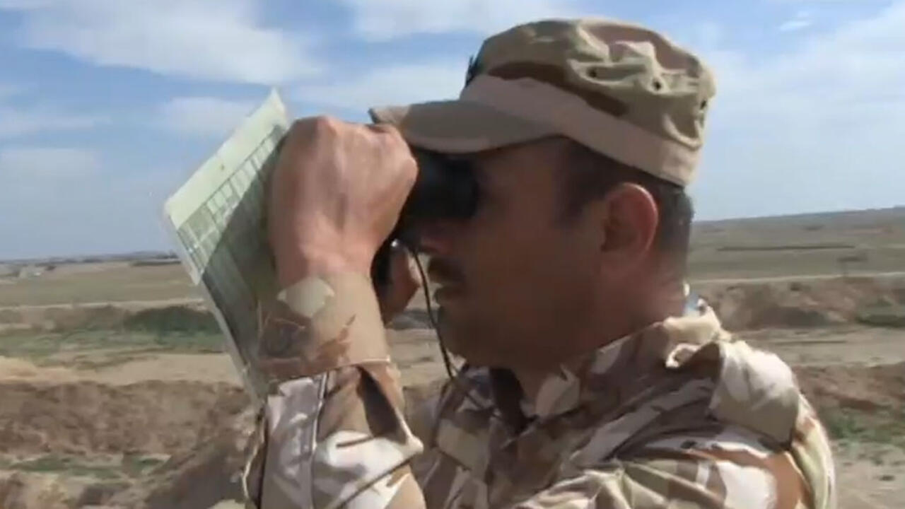 Video: On the front line with Iraqi forces battling IS group for city ...