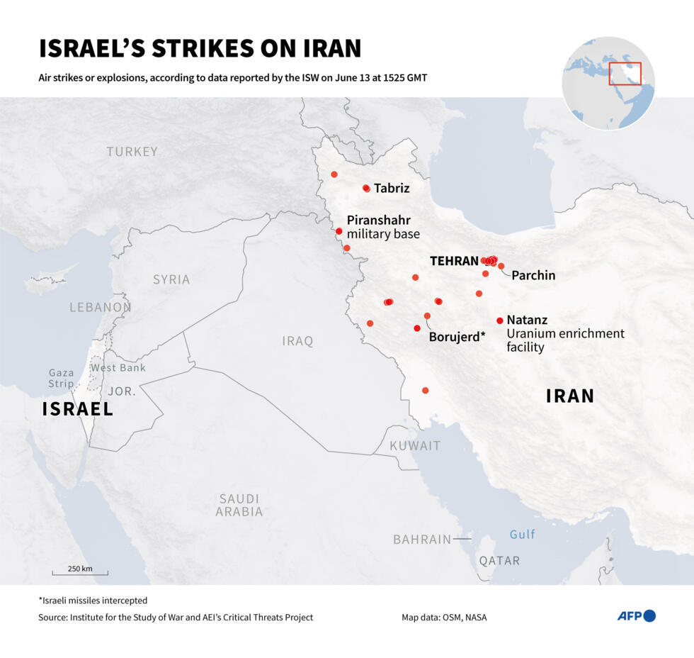 Israel pounds Iran, Tehran hits back with missiles