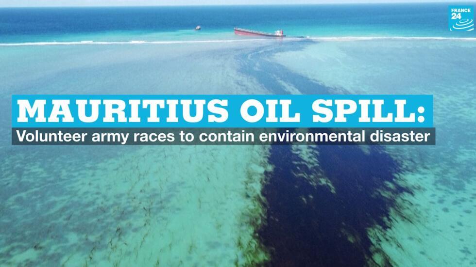 Mauritius oil spill: Volunteer army races to contain environmental disaster