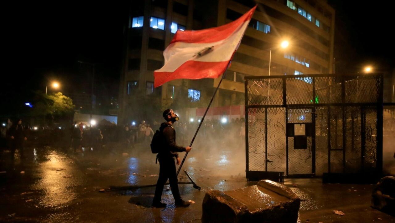 Lebanese protesters rally in Beirut to mark 100 days of demonstrations