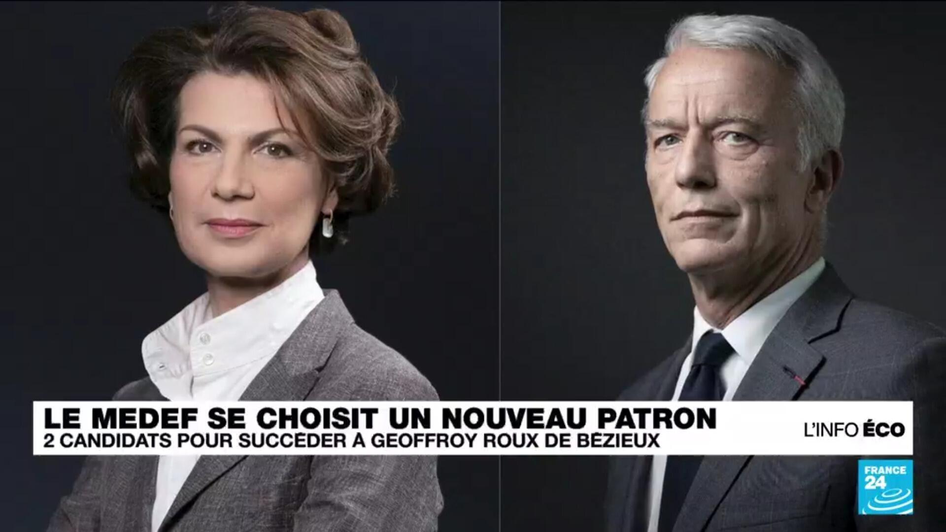 Medef : qui pour succéder à Geoffroy Roux de Bézieux ? - Info éco