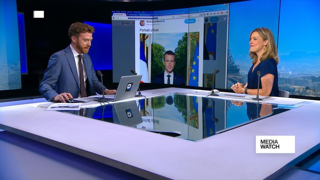 Macron's official portrait scrutinised for symbols - MediaWatch