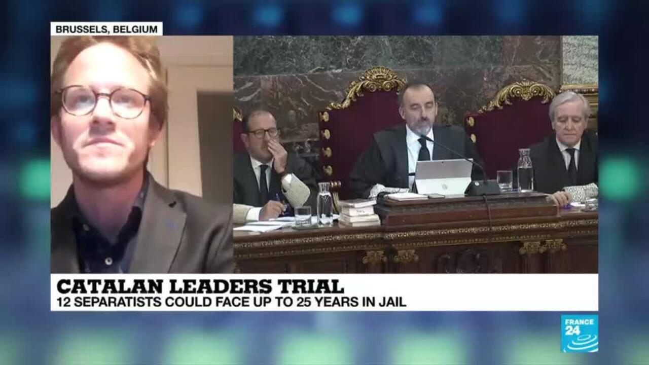 Catalan leaders trial : 12 separatists could face up to 25 years in jail - France 24