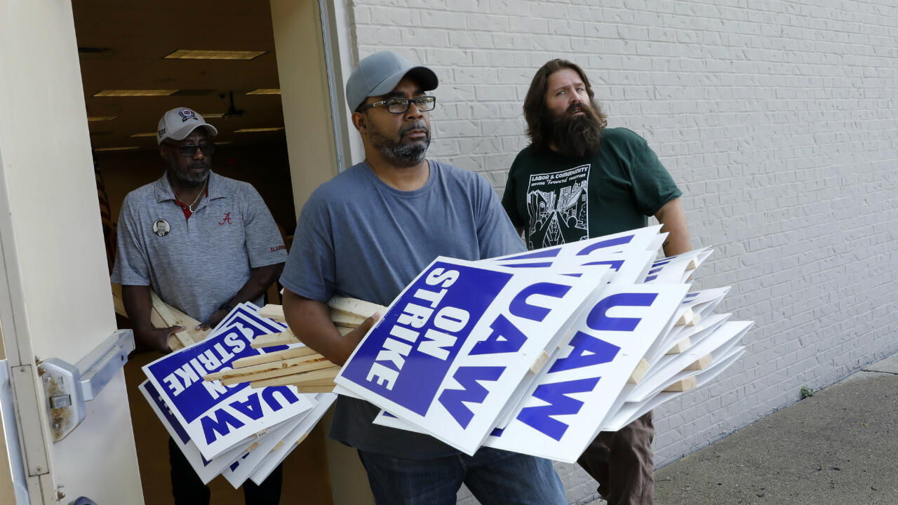 Tens of thousands of General Motors workers strike across US