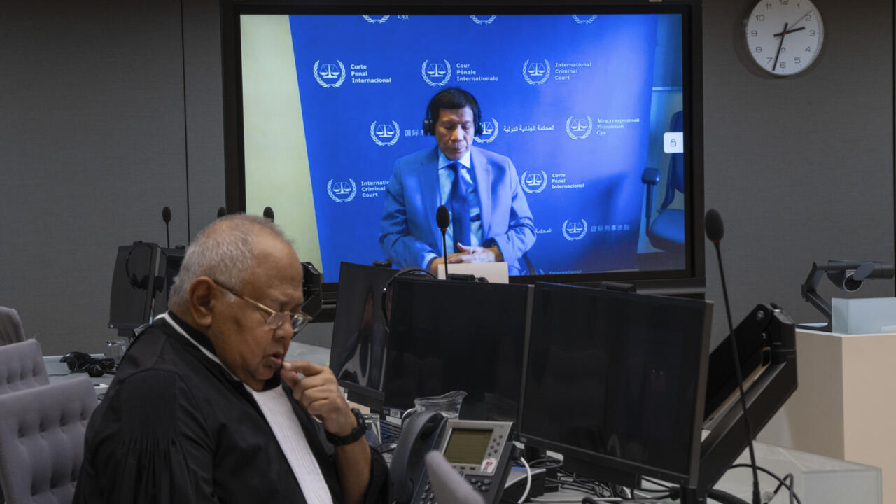 Une première audience en visioconférence pour l'ex-président philippin Rodrigo Duterte devant la CPI