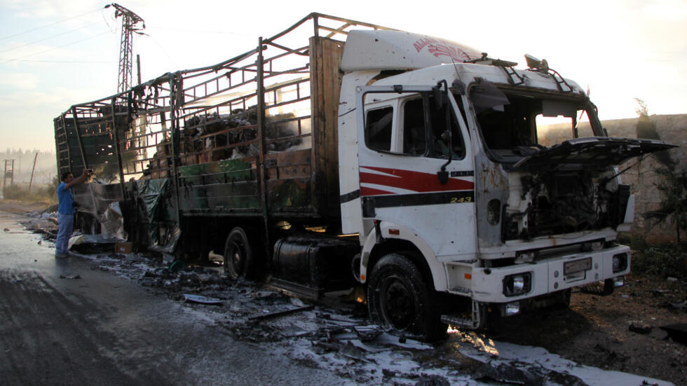 US says Russia 'responsible' for attack on Syria aid convoy