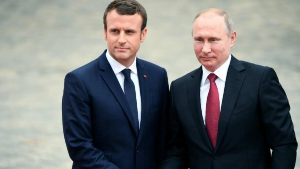 Macron looks for common ground with Putin on Russia trip