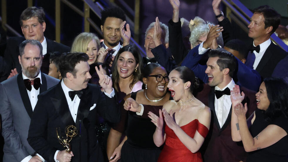'Succession' and 'Ted Lasso' win top Emmy awards