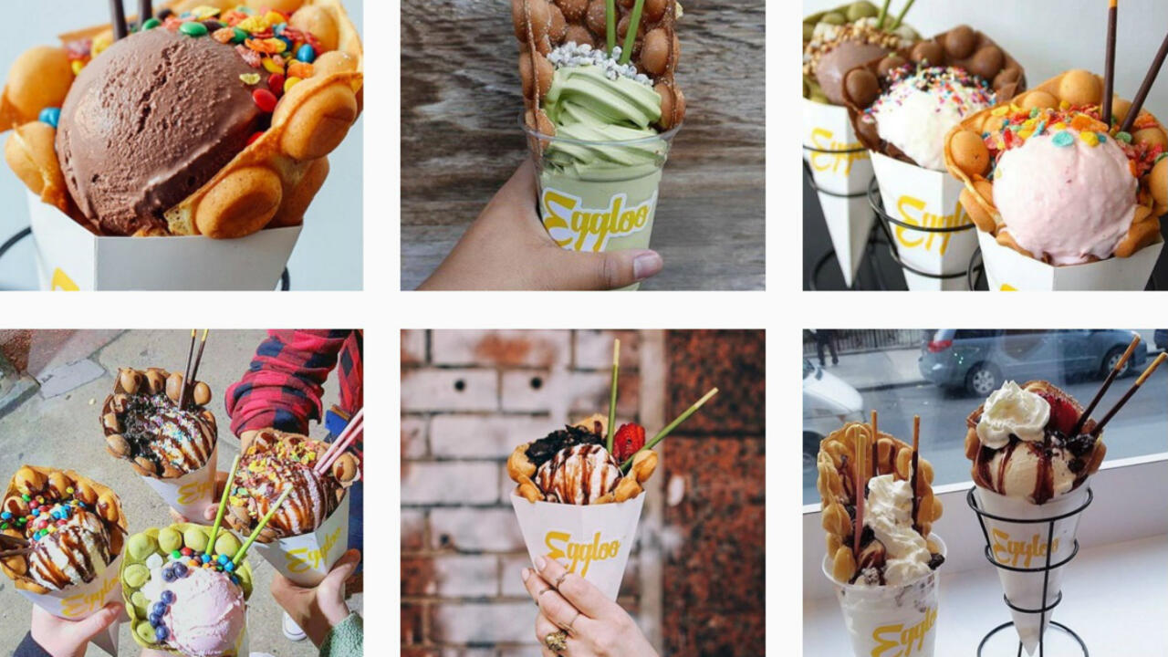 Le waffle cone, le dessert coloré prêt à être instagrammé