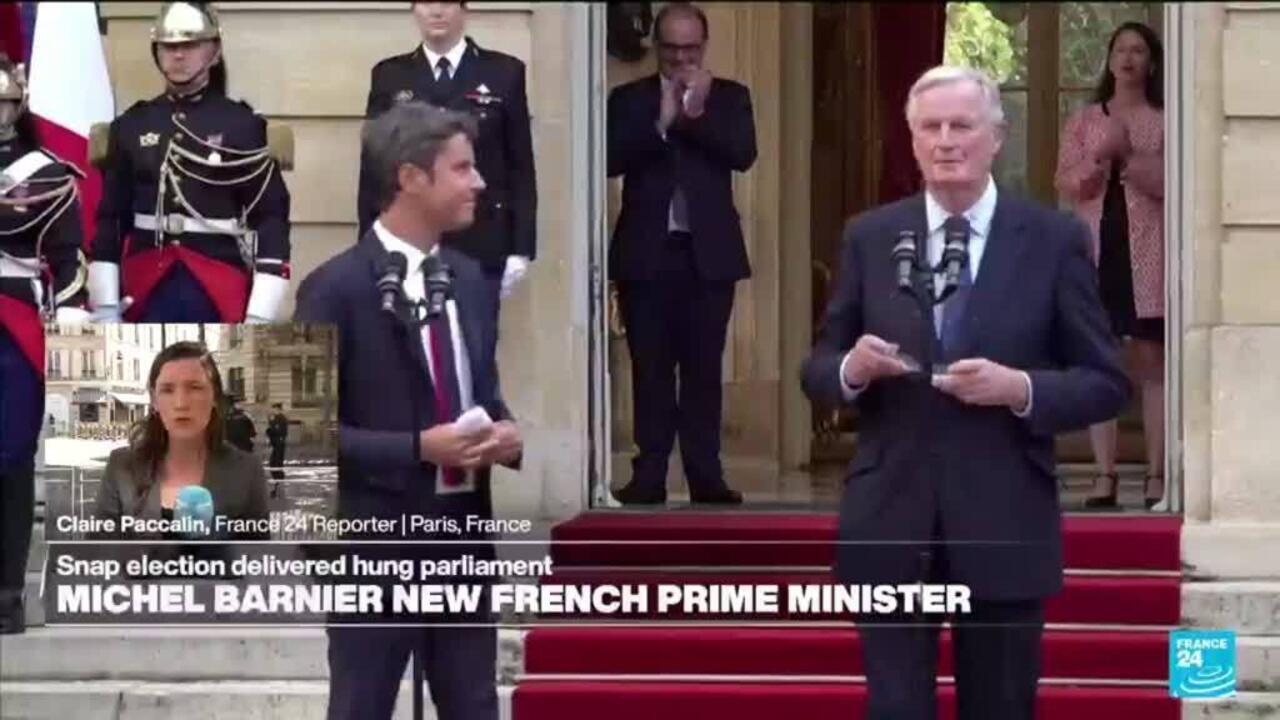 France's new PM Barnier meets with Macron to discuss cabinet - France 24