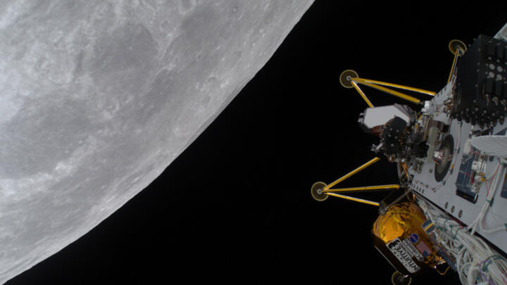 Second time sideways: US lunar lander ends up tilted in another bumpy ...