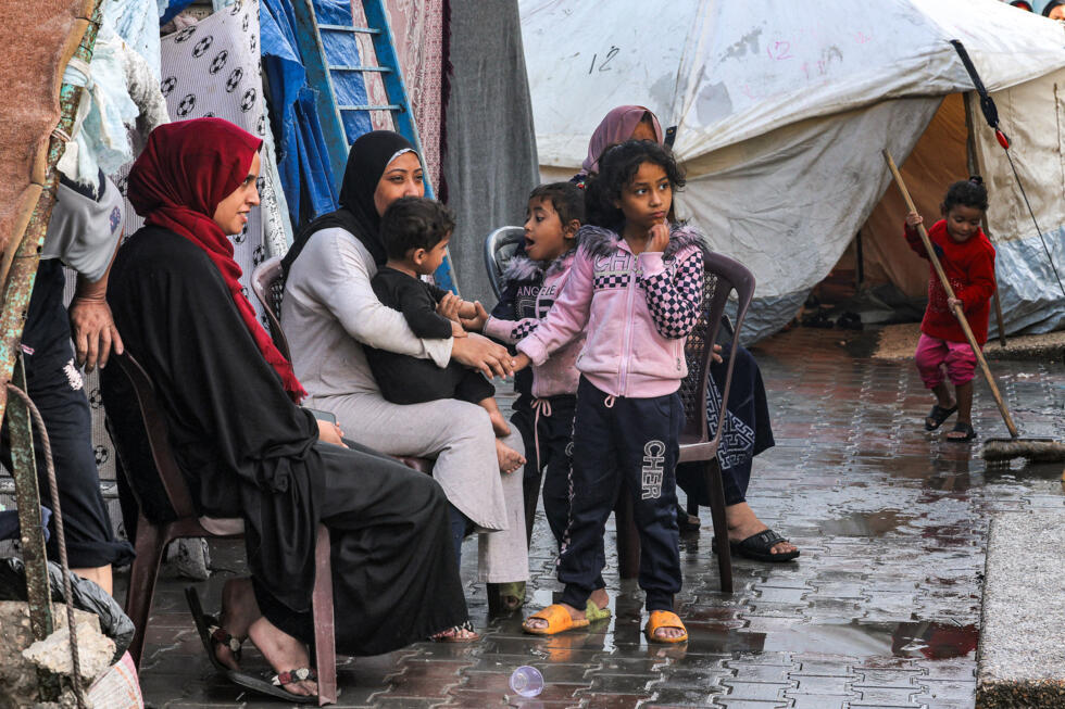 Heavy rain heaps more misery on displaced Gazans